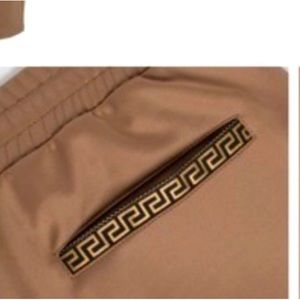 Other | Mens Greek Key Khaki Track Suit 2 Piece | Poshmark